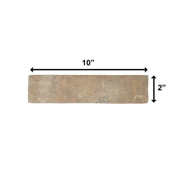 Tribeca 2" x 10" Porcelain Brick Look Wall & Floor Tile - On Sale - Bed ...