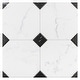 Merola Tile Betera Blanco 13-1/8"x13-1/8" Porcelain Floor and Wall Tile ...