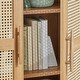 Springwood Caning Storage Cabinet, Light Honey Finish - Bed Bath ...