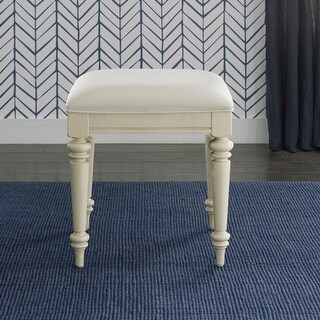 Homestyles Provence Off-White Wood Vanity Bench - Bed Bath & Beyond ...