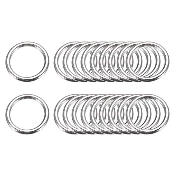 Metal O Rings Non-Welded O-Ring Buckle for Craft Belt Purse Bag Making ...