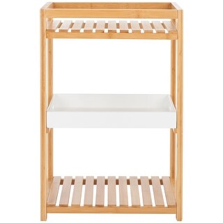 SAFAVIEH Zarah 3 Tier Shelf - 19" W x 13" D x 28" H - 18Wx13Dx28H - Bed ...