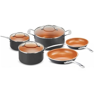 Gotham Steel 8pc Non-Stick Ti-Cerama Copper Cookware Set - Bed Bath & Beyond - 32951129
