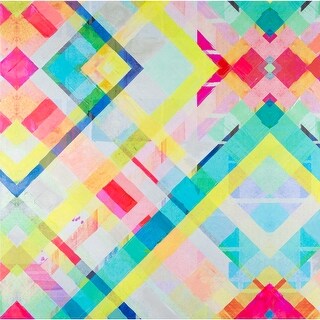 Asymmetry Contemporary Abstract 40" x 40" Paper Wall Art - Bed Bath ...