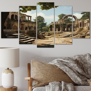 Designart "Greece Olympian Whispers" Landscapes Metal Wall Décor Set ...
