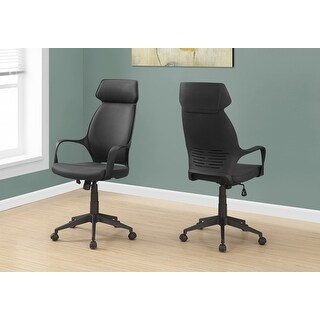 High Back Executive Black Microfiber Office Chair - Bed Bath & Beyond ...