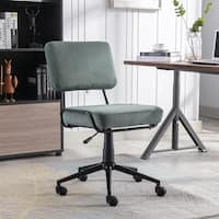 Ergonomic Adjustable Swivel Office Chair Task Chair with Wheels - Bed ...