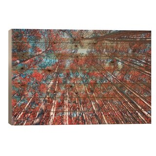 Red Trees I Print On Wood by Igor Vitomirov - Multi-Color - Bed Bath ...