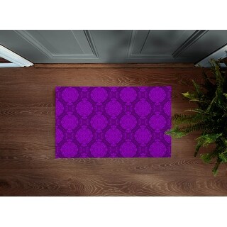 SUMA PURPLE with Rubberized non-slip Backing Indoor|Outdoor Mat By ...