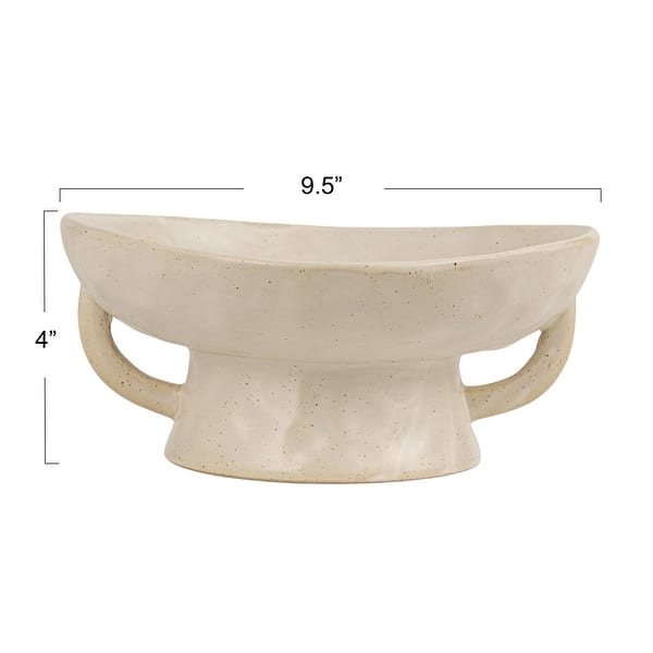 ceramic footed pedestal bowl