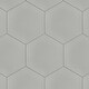 Merola Tile Textile Basic Hex Silver 8-5/8" x 9-7/8" Porcelain Floor ...