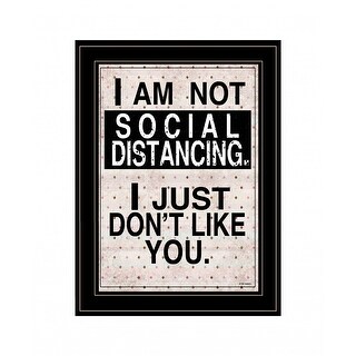 Social Distancing 2 Black Framed Print Wall Art - Bed Bath & Beyond ...
