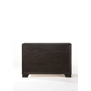 Dresser with 9 Drawers in Espresso, Suitable for Bedroom, Living Room ...