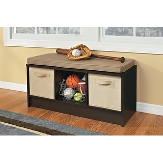 3-Cube Storage Bench, 14.01"D x 35.27"W x 18.5"H - Bed Bath & Beyond ...