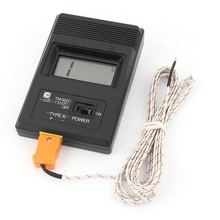 LCD K-Type Digital Display Thermometer TM-902C w Thermocouple Wire ...