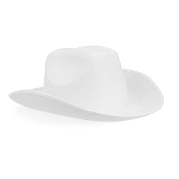 Felt White Cowboy Hat for Men, Women, Western White Cowgirl Hat - Bed ...