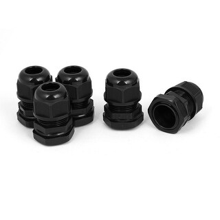 5 Pcs Black Cable Fixing Connect Cord Lead Glands Connector Joint ...