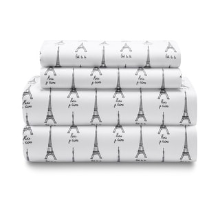 Whimsical Printed Pattern Microfiber Bed Sheet Set - On Sale - Bed Bath ...