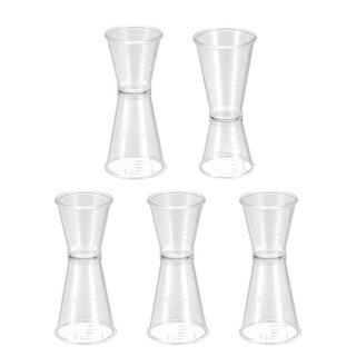 Measuring Cup 40ml/20ml PC Plastic Double Head Beaker Clear 5Pcs - Bed ...