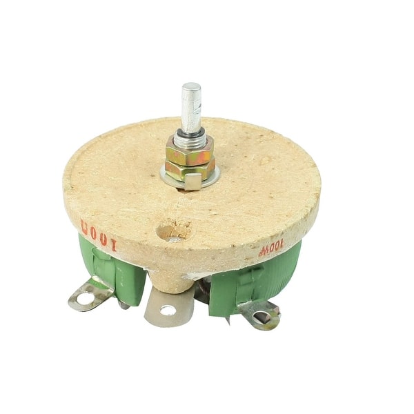 Motor Control 100W 100 Ohm C Shaped Ceramic Variable Resistor - Green ...