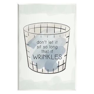 Stupell Laundry Reminder Phrase Wall Plaque Art Design by Anna Quach ...