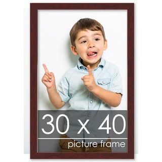30x40 Traditional Mahogany Wood Picture Frame - Complete with Frame ...