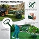 Gymax Lawn Roller Push/Tow Behind a Tractor Sod Drum Roller for Park ...