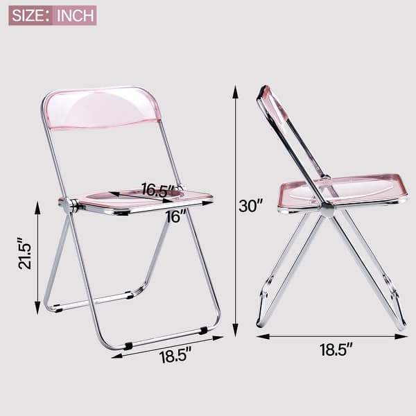 Clear Acrylic Folding Chair,Plastic Stackable Chair,1 Pack - Bed Bath ...