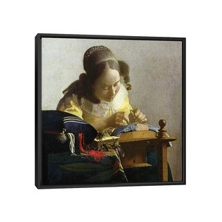 iCanvas "The Lacemaker, 1669-70" by Johannes Vermeer Framed Canvas ...