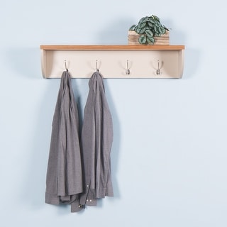 Nestfair Entryway Wall Mounted Coat Rack Living Room Wall Hanging Shelf ...