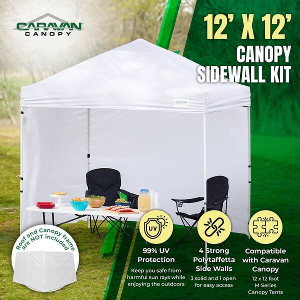 Caravan Canopy M-Series 12 x 12 Foot Tent Sidewalls, Frame/Roof Not ...