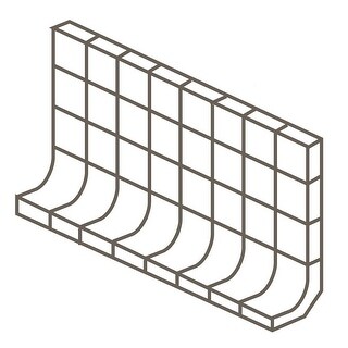 Daltile DMB4C Keystones - 8" x 4" Cove Base Floor Tile - Unpolished ...