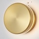 4.7" 1-Light Minimalist Circle Round Brass Integrated LED Wall Sconce ...