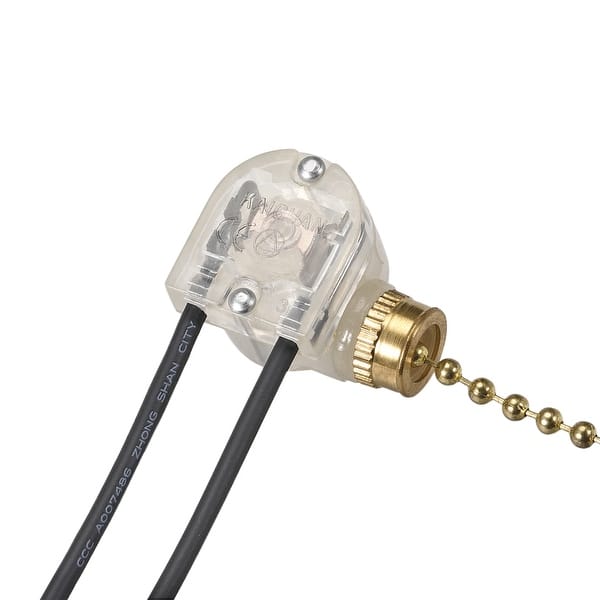Fan Light Switch with 2-inch Brass Pull Chain (Pack of 1/2/3 sets ...