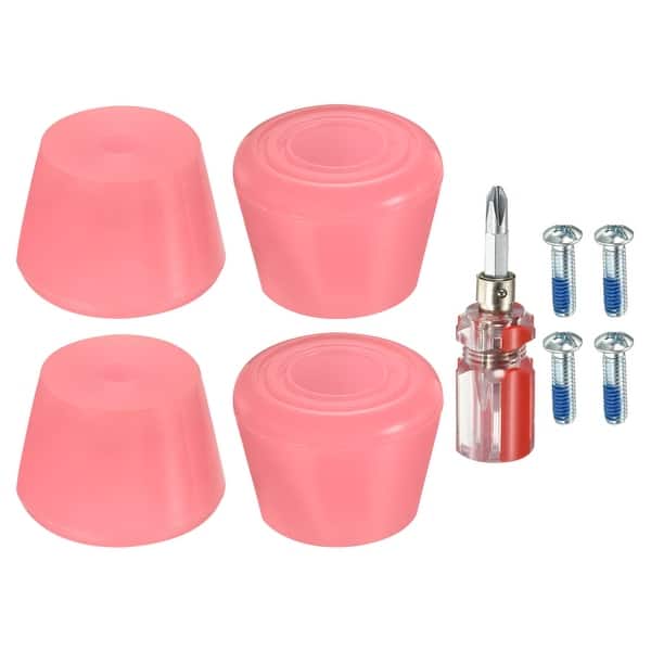 Roller Skate Toe Stops with Screwdriver 82A Brake Stoppers Block, Pink ...
