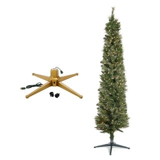 Home Heritage Rotating Tree Stand Base w/Stanley 7' Skinny Pencil ...