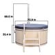 ALEKO Pine Hot Tub and Ice Bath 4-5 Person with Wood-Fired Heater - Bed ...