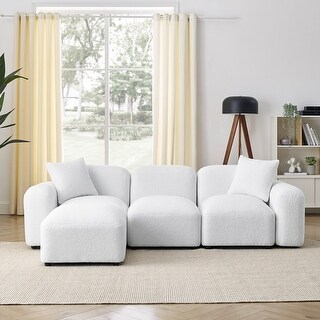 3 Seater DIY Modular L-Shape Sectional Sofa Set for Living Room - Bed ...
