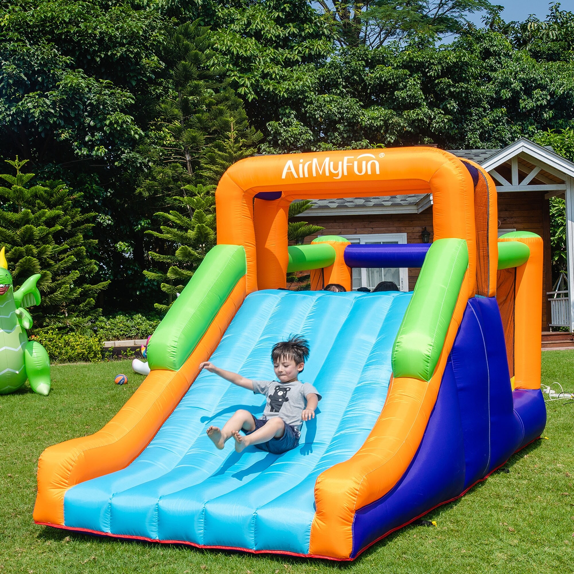 Orange Air Pump Included Inflatable Bounce Houses - Bed Bath & Beyond