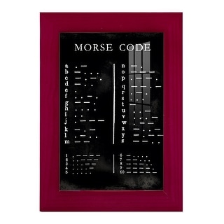Morse Code Chart -Framed Print w/glass-Cherry Red - Bed Bath & Beyond ...