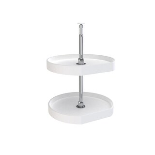 Rev-A-Shelf 20 in White Polymer D-Shape Lazy Susans 2-Shelf - Bed Bath ...
