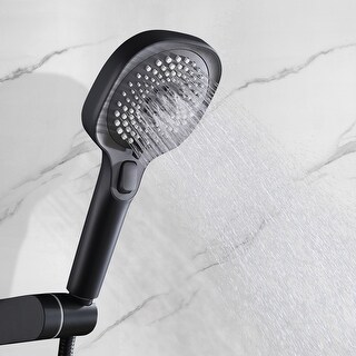 High Pressure 4.7'' Square Rotatable 3-Way Rain Handheld Shower Head in ...