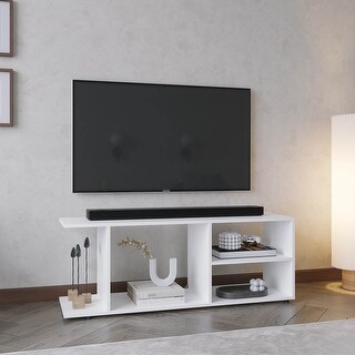 Morden Entertainment Center 17.8" H with 4 Shelves and 4 Legs for ...