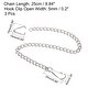 3pcs Toilet Flappers Chain 20cm Toilet Handle Lever Flush Replacement ...