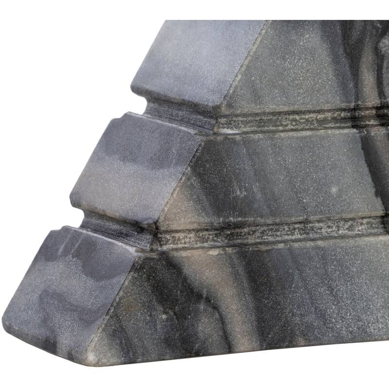 Metz Carved Modern Stone Book Ends (2 Pieces) - Overstock - 31488696