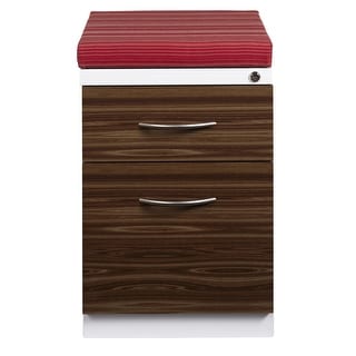 Hirsh 20-inch Deep Mobile Pedestal File 2-Drawer Box/File with Laminate ...