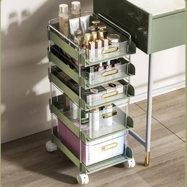 Movable Storage Rack with Board and Wheels - Bed Bath & Beyond - 38995659