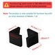 Rubber L Shaped Angle Iron Leg Foot Cover End Cap Protector 8 PCS ...