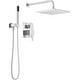Delta 342701 Modern Square Non Shared Function Shower System Package ...