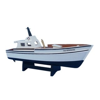 Wooden Gilligan's Island - Minnow Model Boat 14" - 14" L x 4" W x 7" H ...